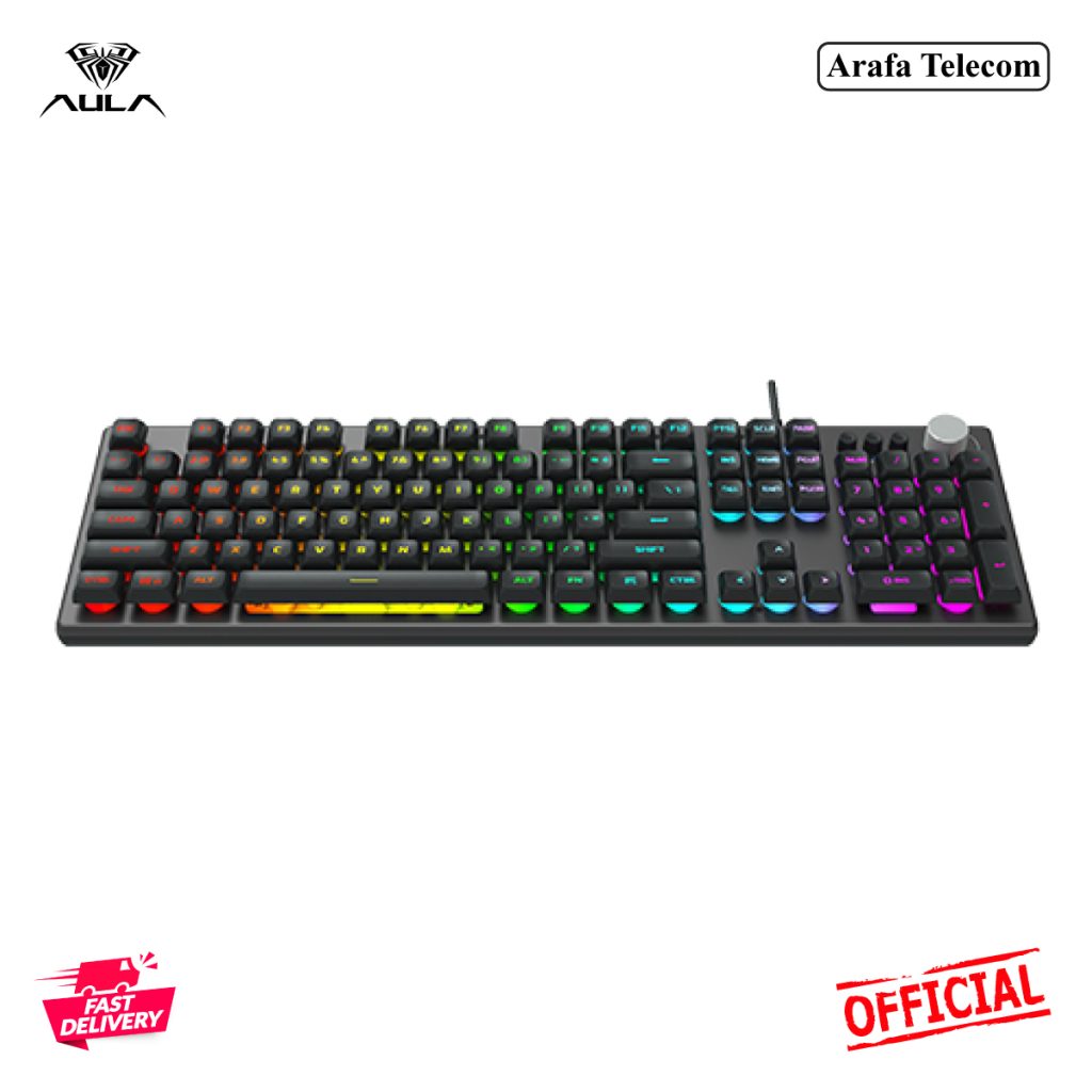 Aula F2028 Rainbow Wired Gaming Keyboard - Arafa Telecom