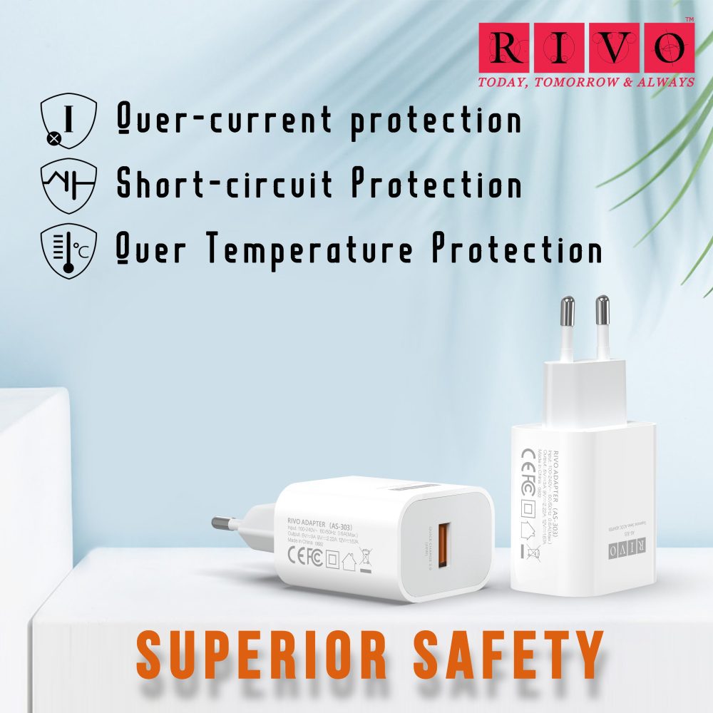 Rivo AS-303 (20W USB Adapter) - Arafa Telecom